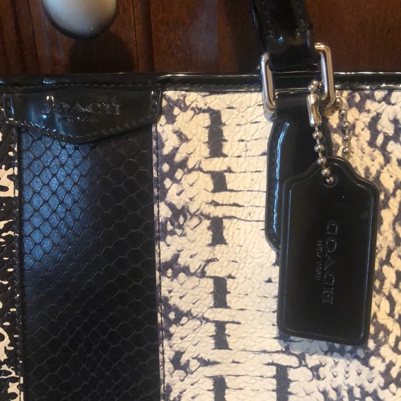 Coach | Bags | Coach Snake Skin Tote | Poshmark